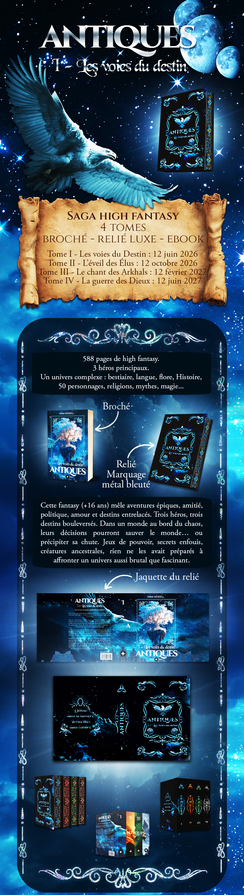 Antiques - I - Les voies du Destin - Saga high fantasy