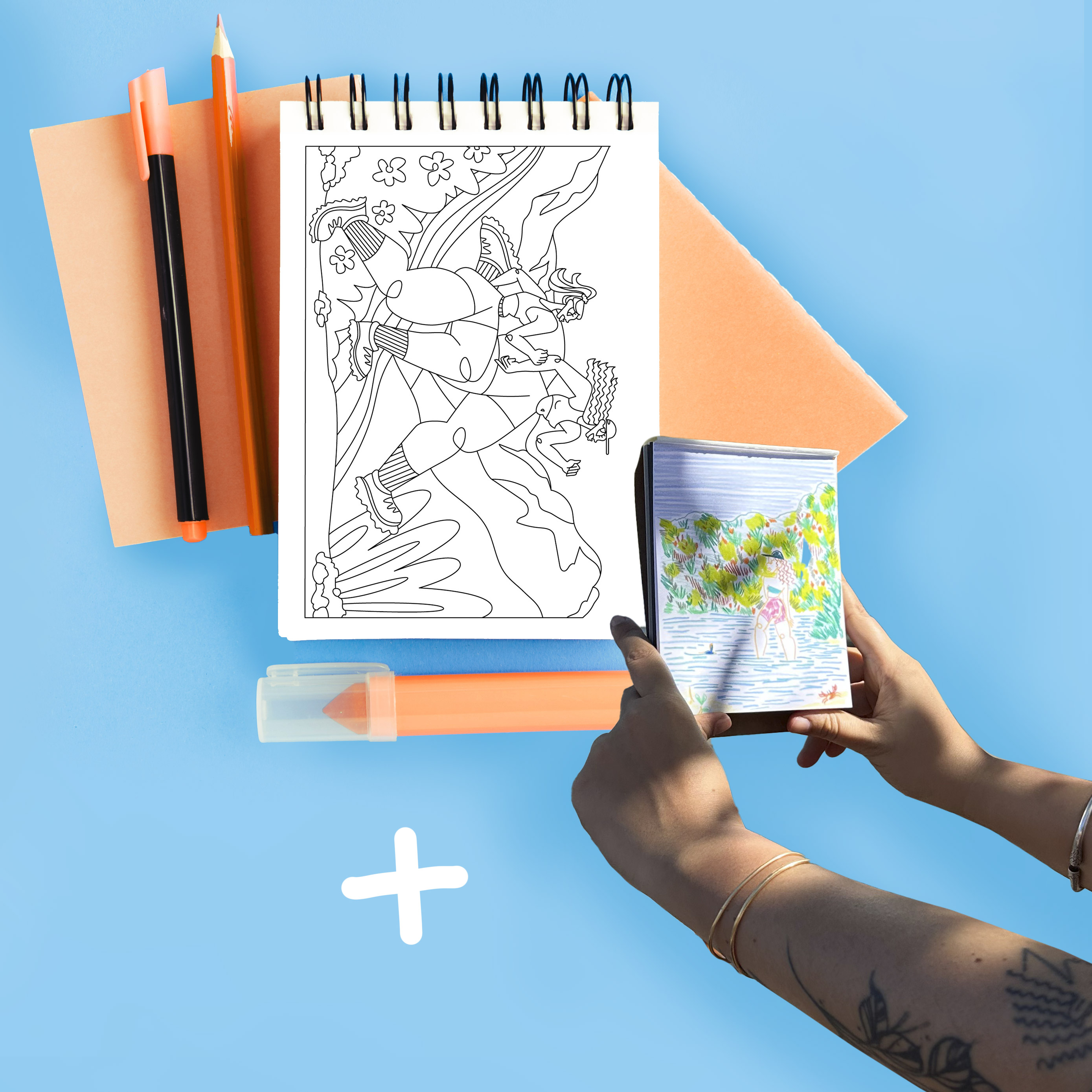 Carnet de coloriage d'Amazones