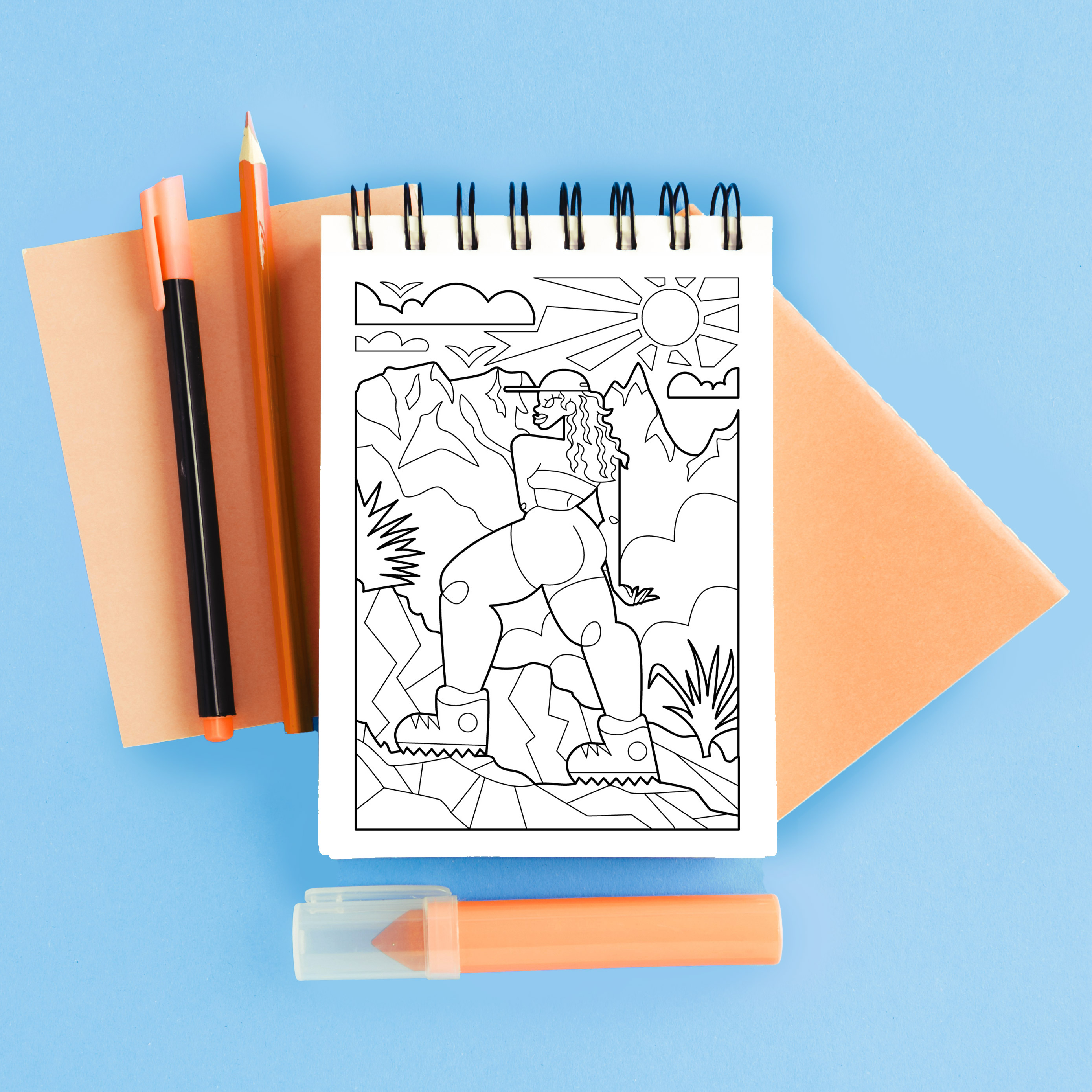 Carnet de coloriage d'Amazones