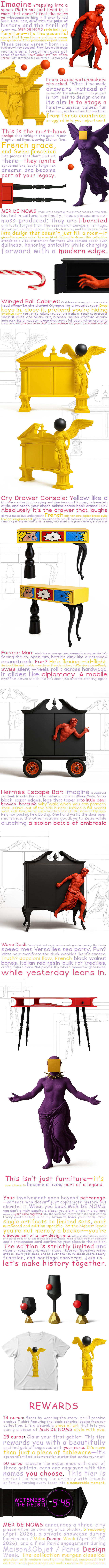 MER DE NOMS: Design That Talks Back. Limited Edition