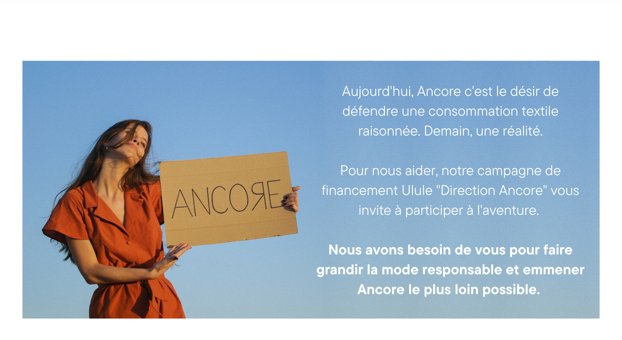 DIRECTION ANCORE - Ulule