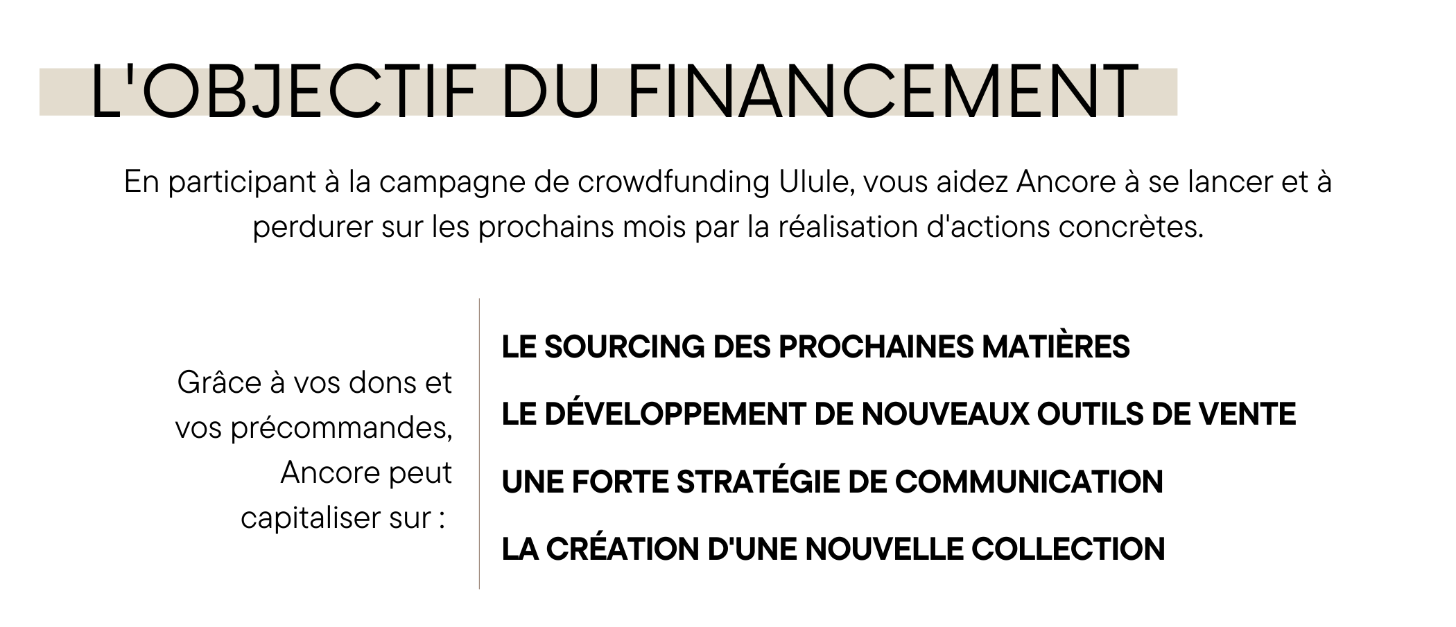 DIRECTION ANCORE - Ulule