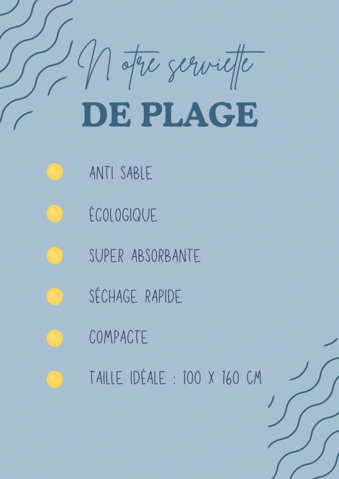 La serviette et le poncho écologiques - Tropesa