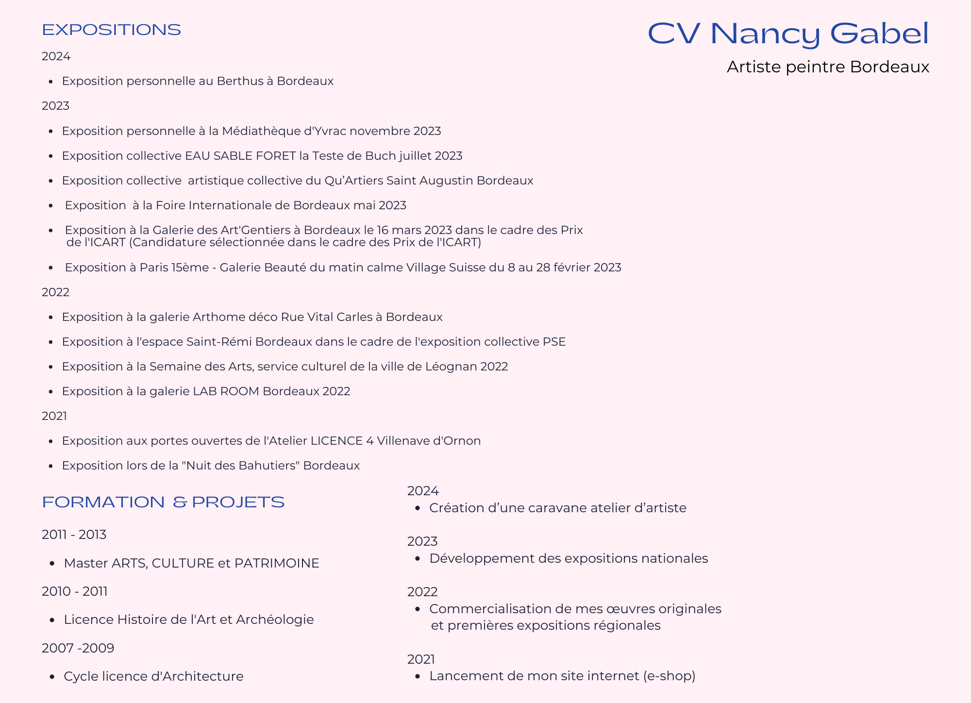 "ART IN CARAVANE" l'atelier d'artiste mobile bordelais - Ulule