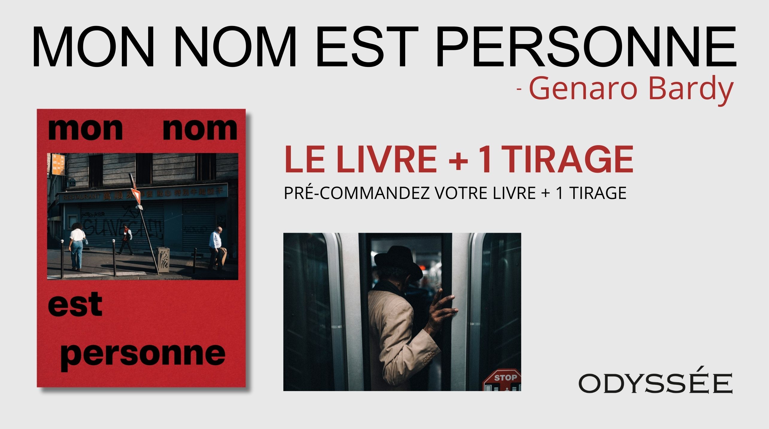 Mon nom est personne - Genaro Bardy - Ulule