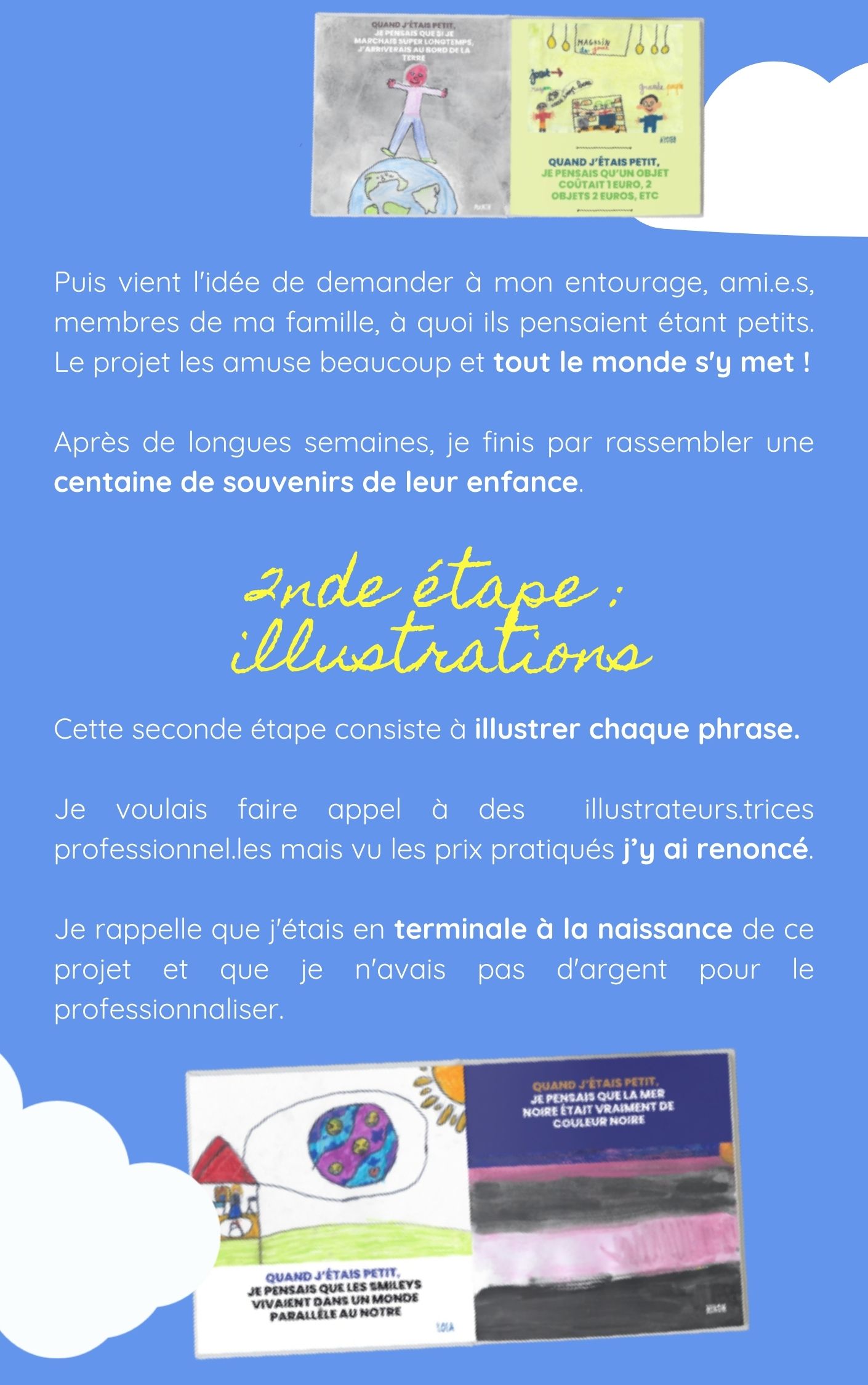 "Quand j'étais petit,.."