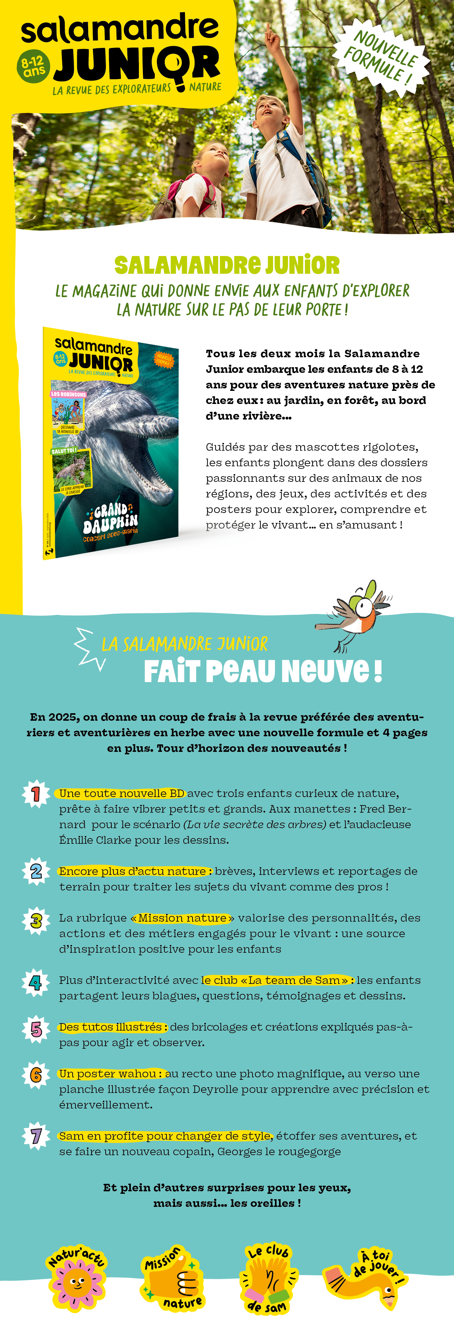 Salamandre Junior nouvelle formule
