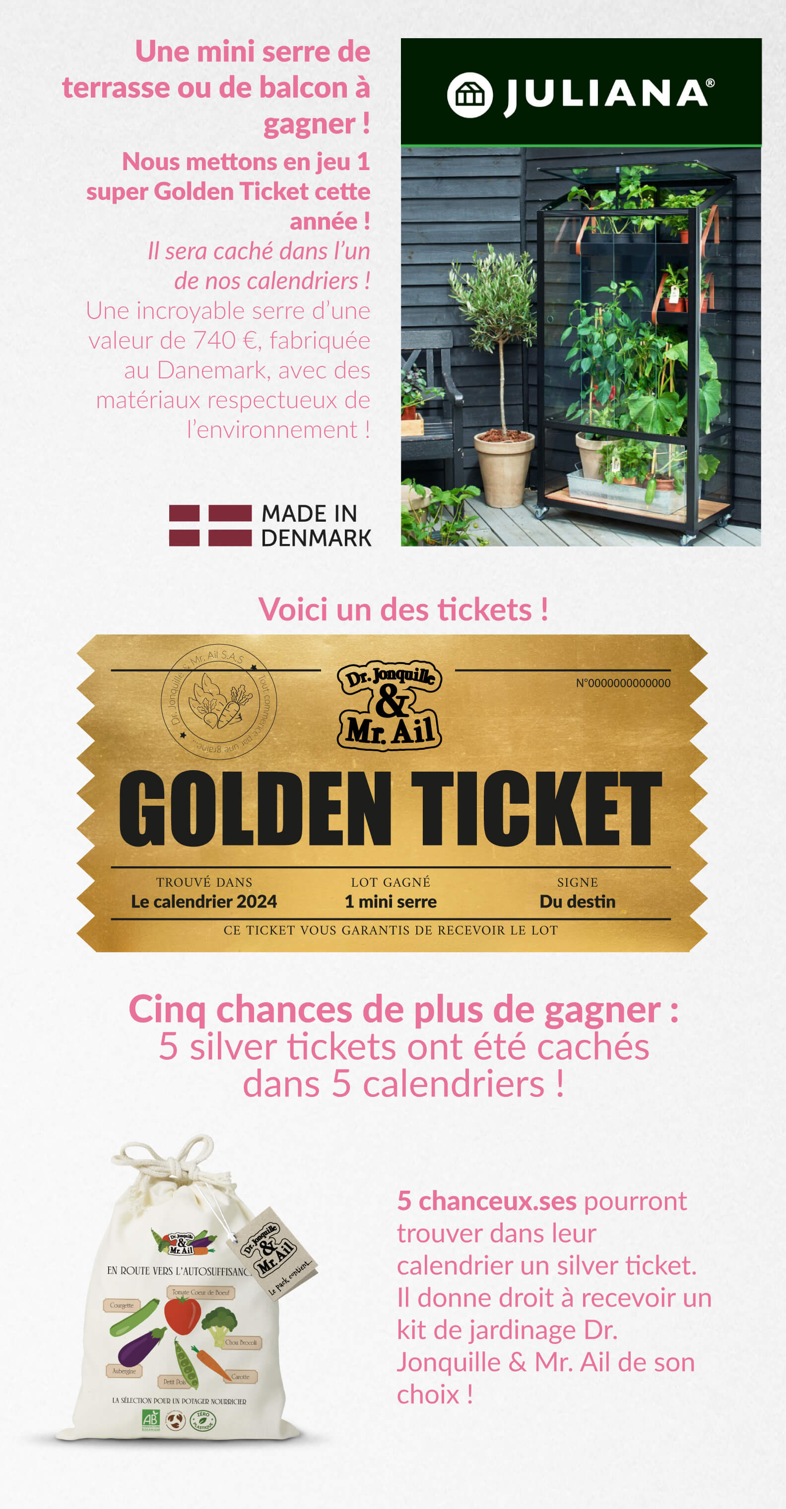 Calendrier de l'avent spécial potager extraordinaire