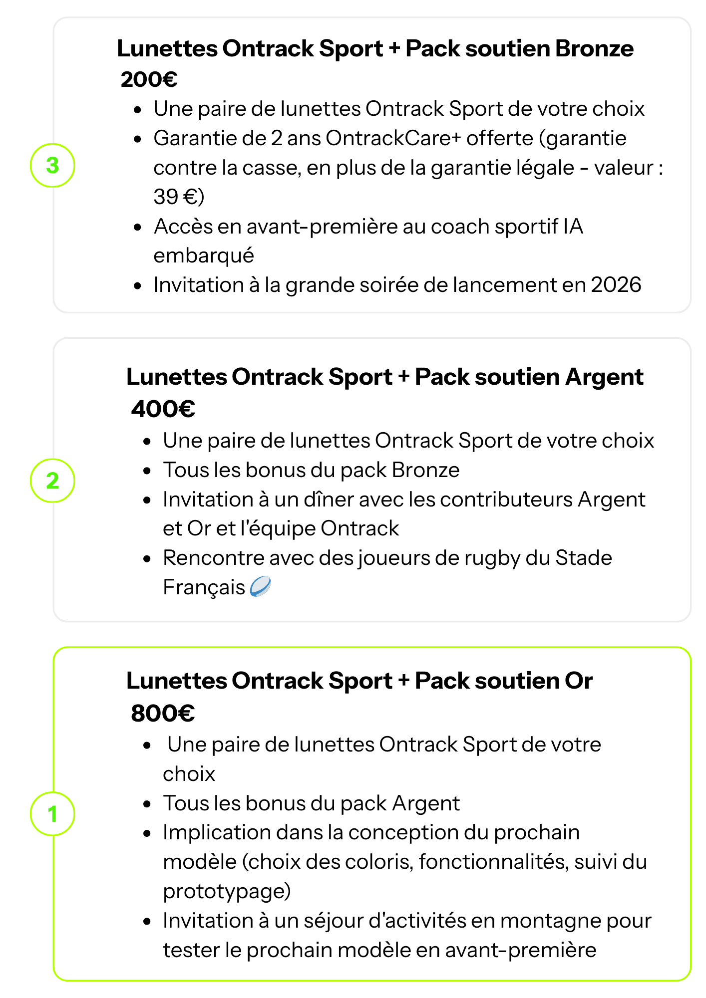 Ontrack | Lunettes IA pour le sport - Ulule