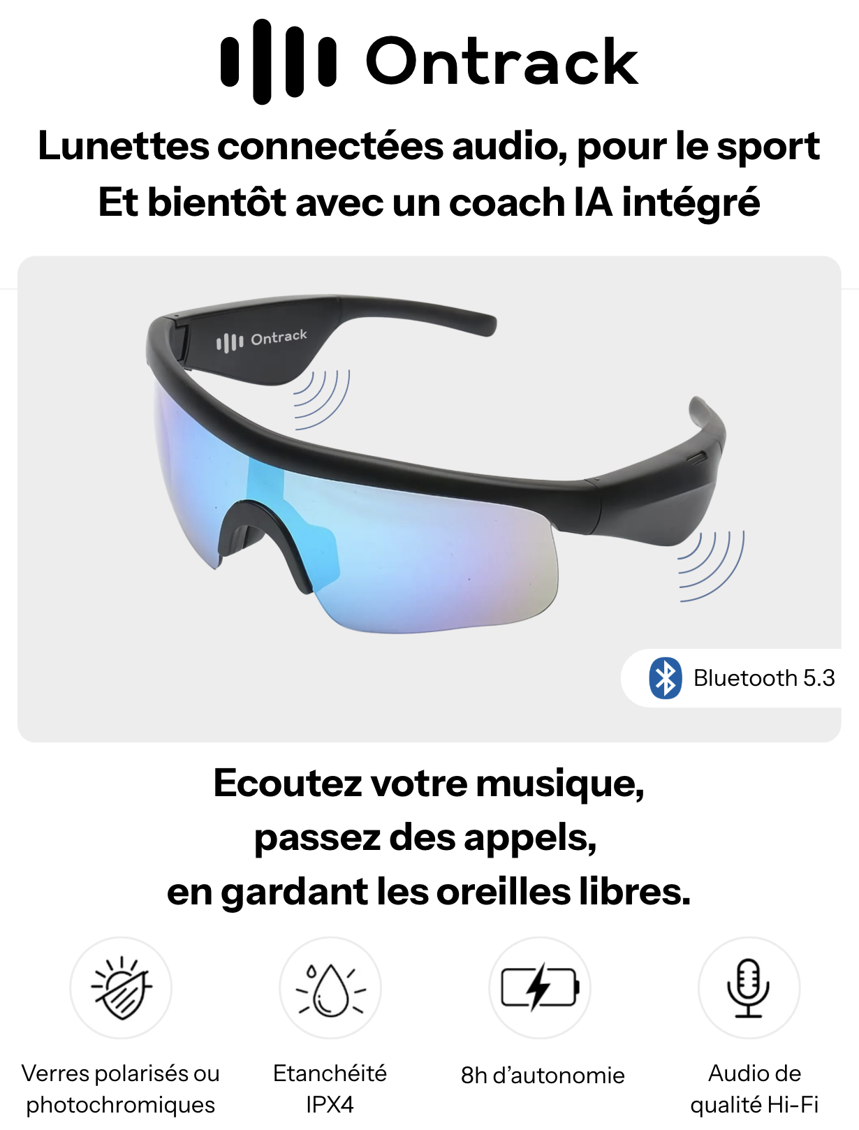 Ontrack | Lunettes IA pour le sport - Ulule