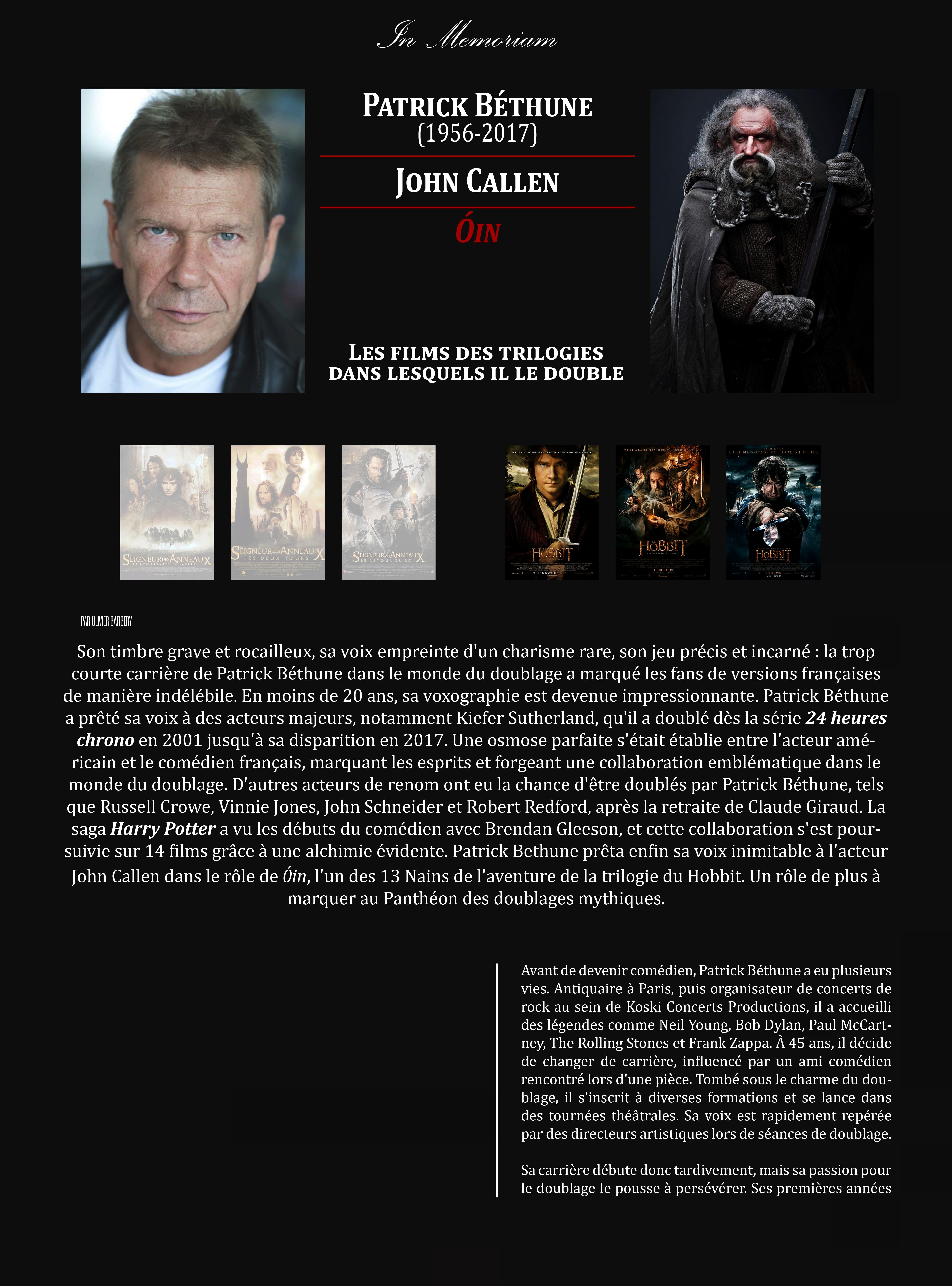 SYNCHRO : Les doublages de la saga de Peter Jackson - Ulule