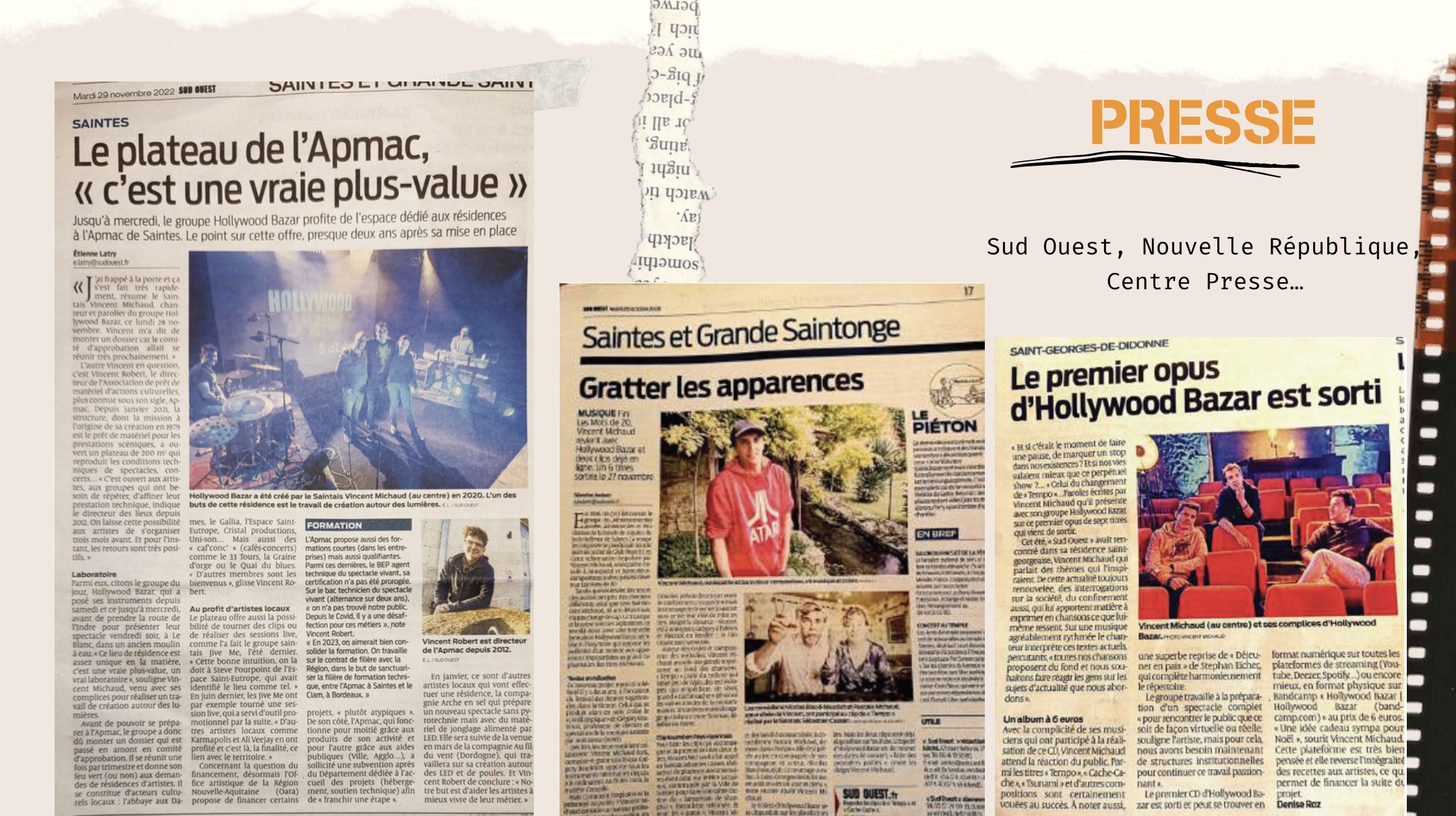 « RESET » Le nouvel EP d’Hollywood Bazar - Ulule