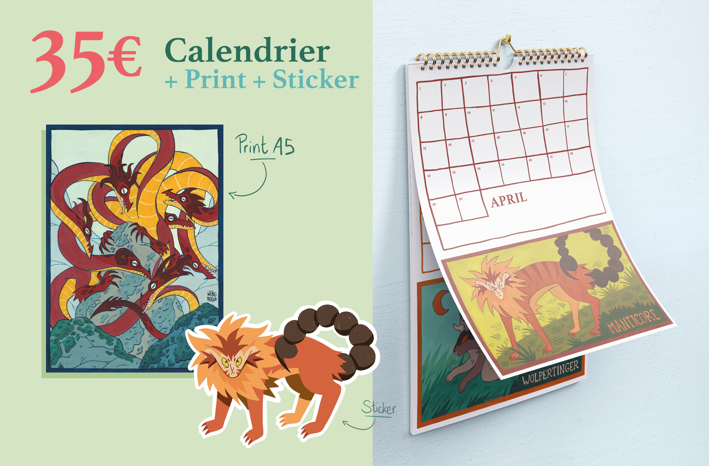 MONSTER CALENDAR 2024 - Ulule