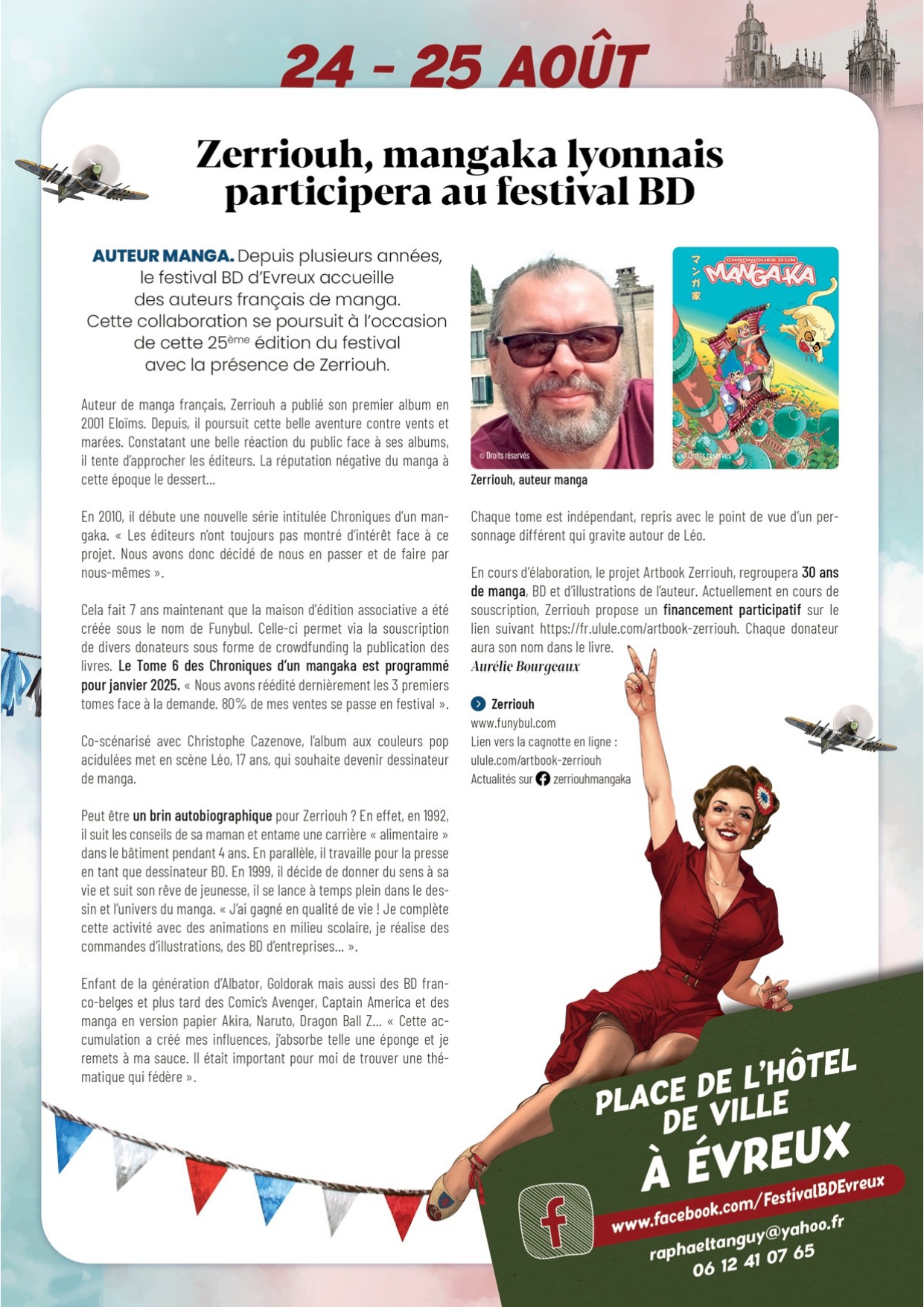 Festival BD d'Evreux les 24 et 25 août 2024 - Ulule