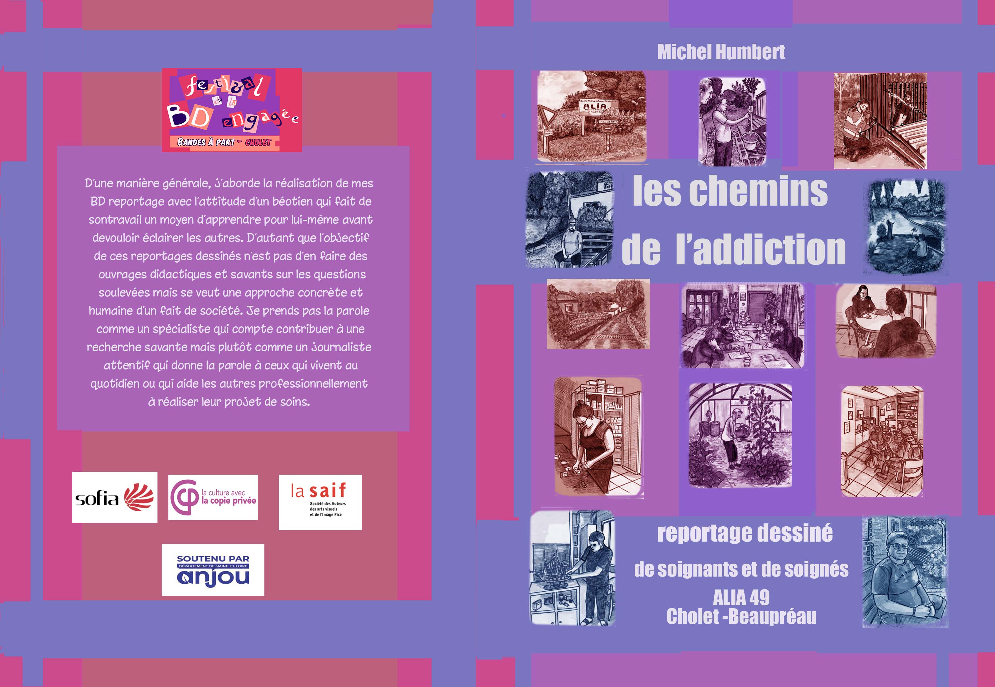 Les Chemins de l'addiction - BD reportage dessinée - ALIA 49