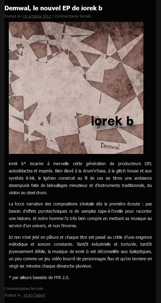 Broutilles : 3ème album de iorek b - Ulule
