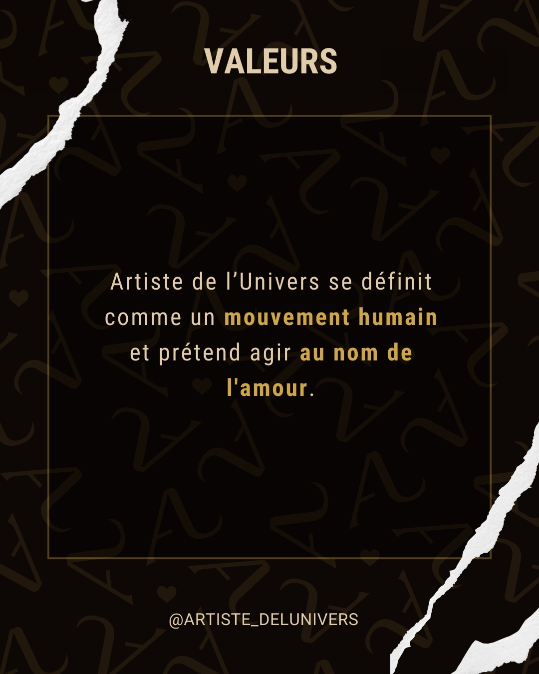 Artiste de l'Univers
