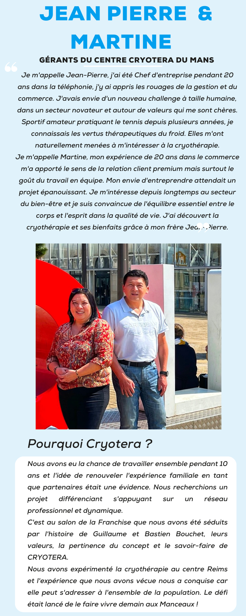CRYOTERA LE MANS - Pôle de Cryothérapie