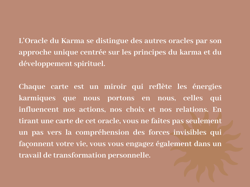 ORACLE DU KARMA