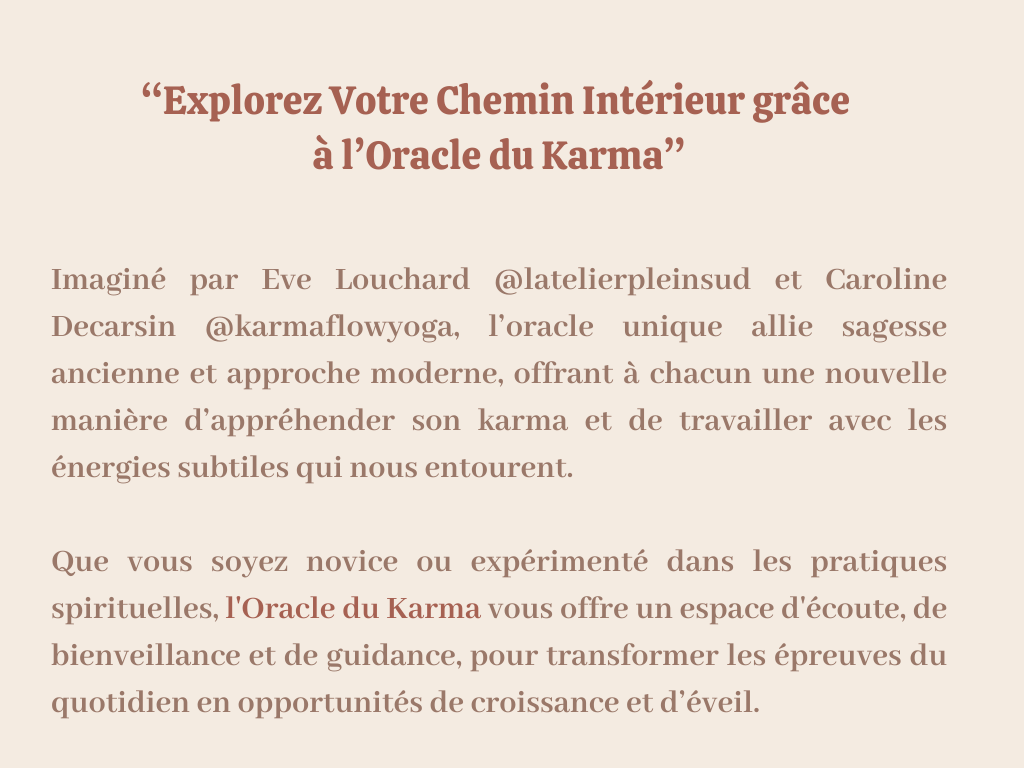ORACLE DU KARMA