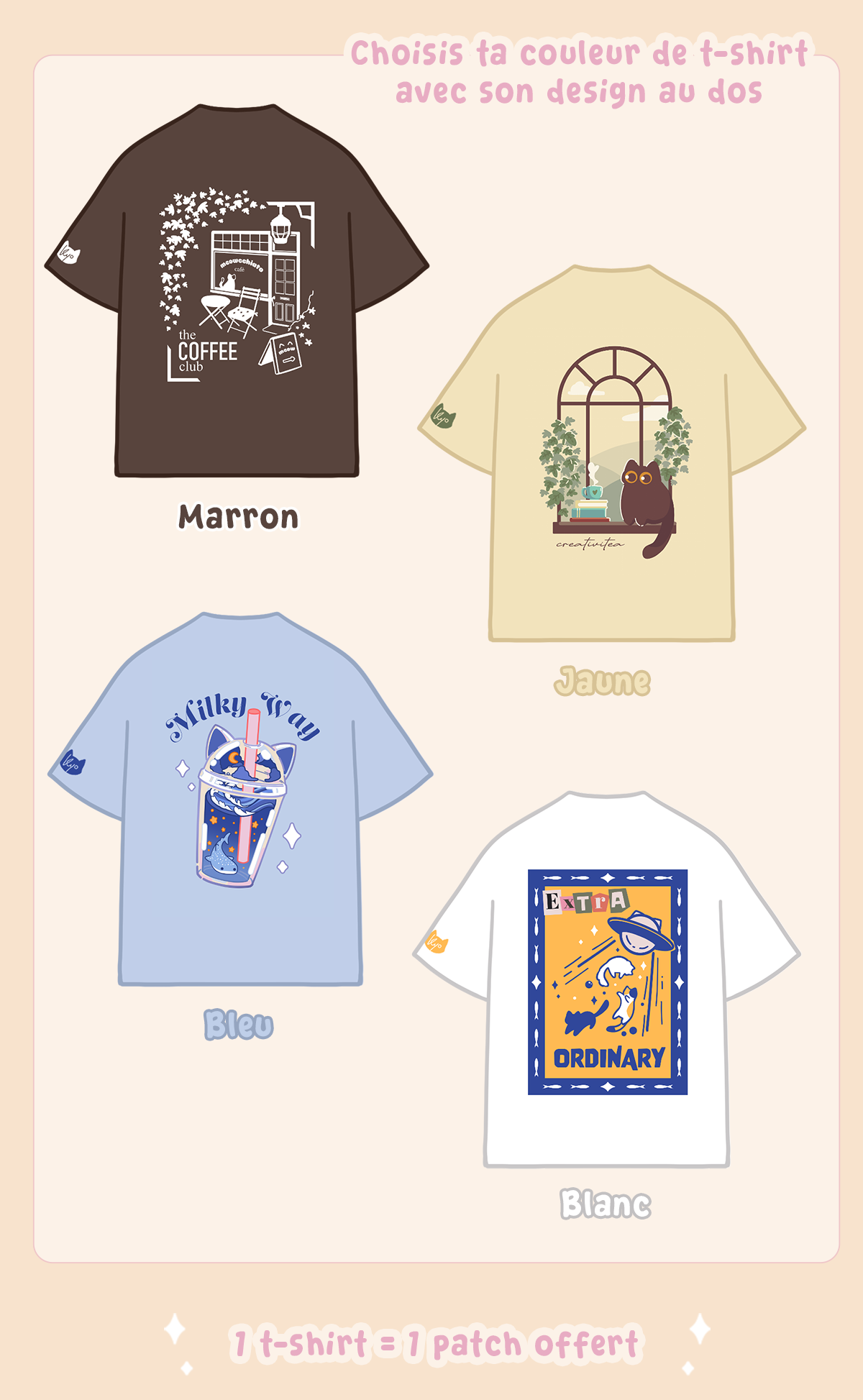 Cat Patch Club - Compose ton T-Shirt - Ulule
