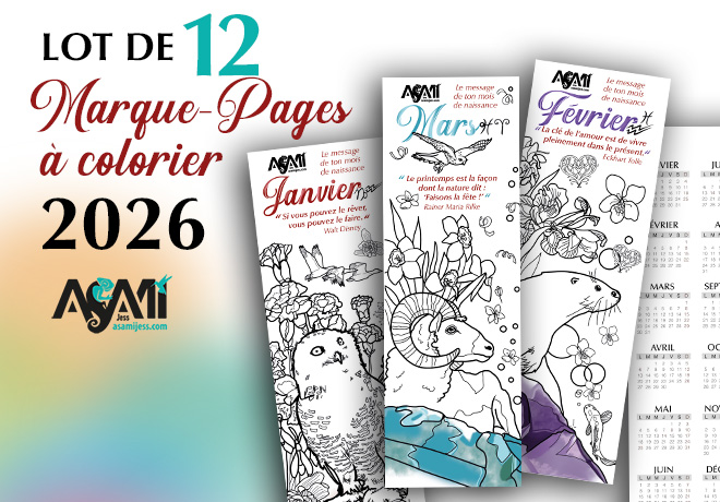 Calendrier 2026 à colorier : dessins "totem" - Ulule