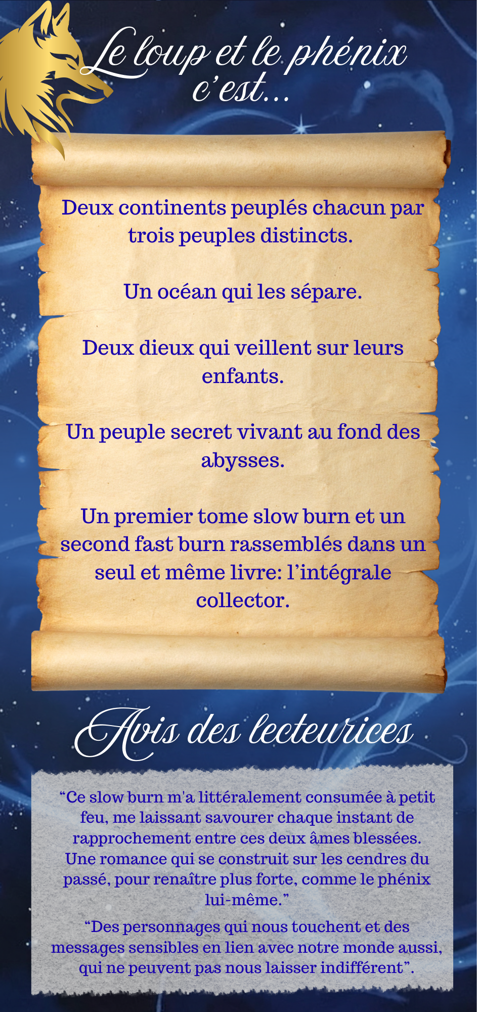 Le loup & le phénix: romantasy édition intégrale collector - Ulule
