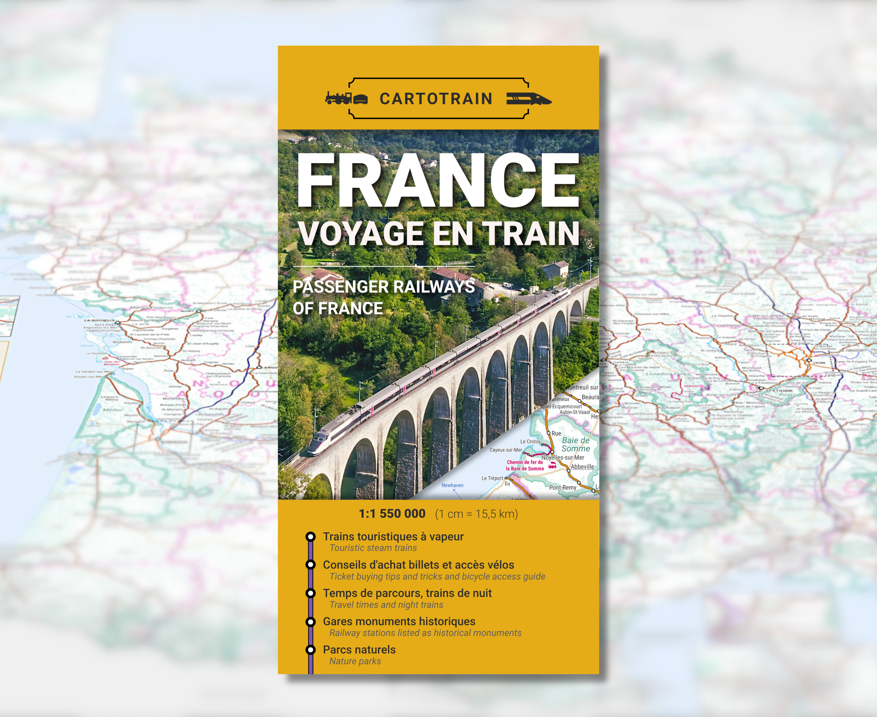 Carte "France : Voyage en train" - Ulule