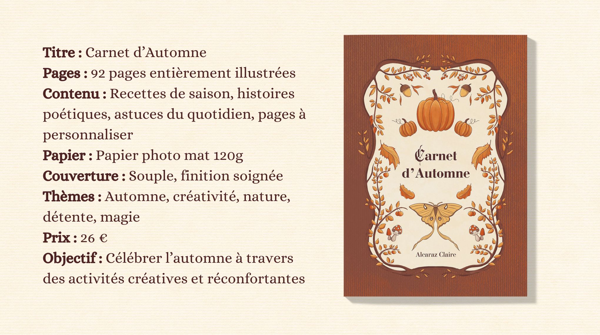 Carnet d'Automne