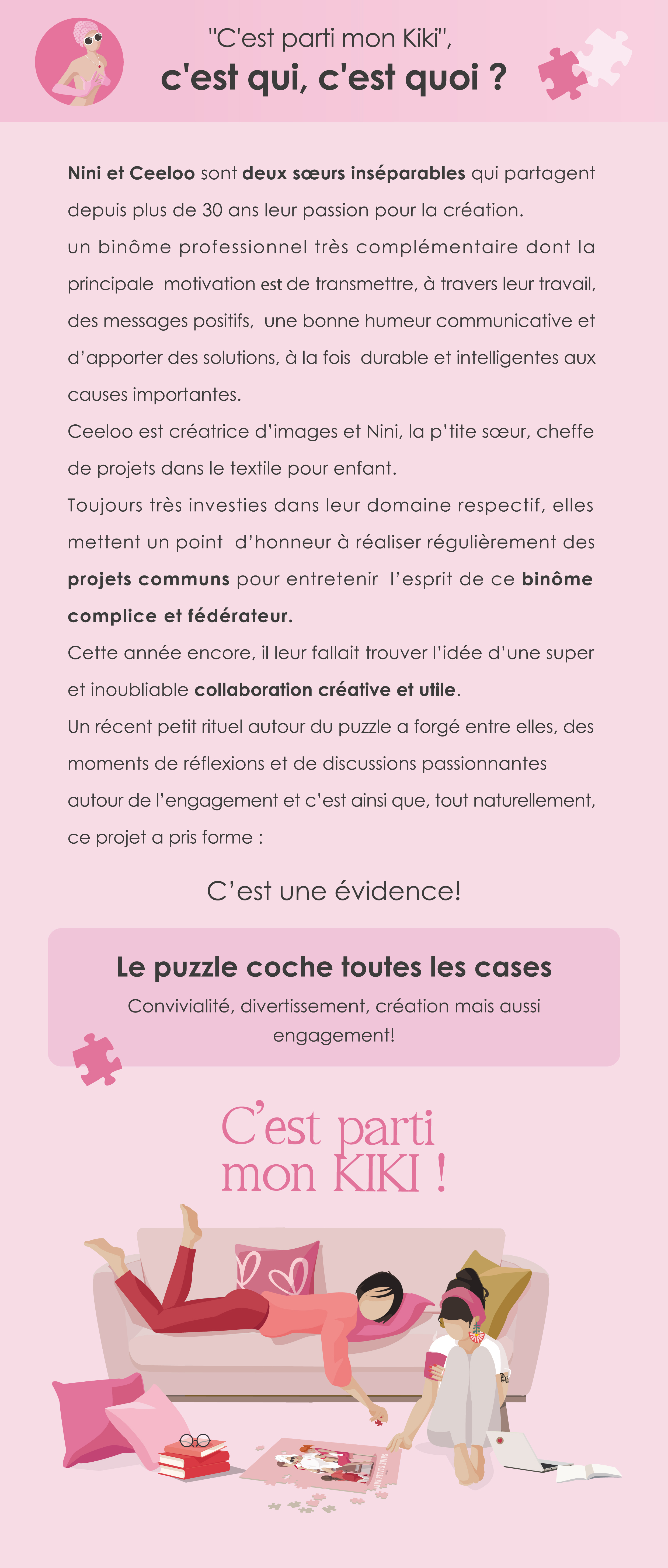 Un puzzle, une cause, c'est parti mon Kiki