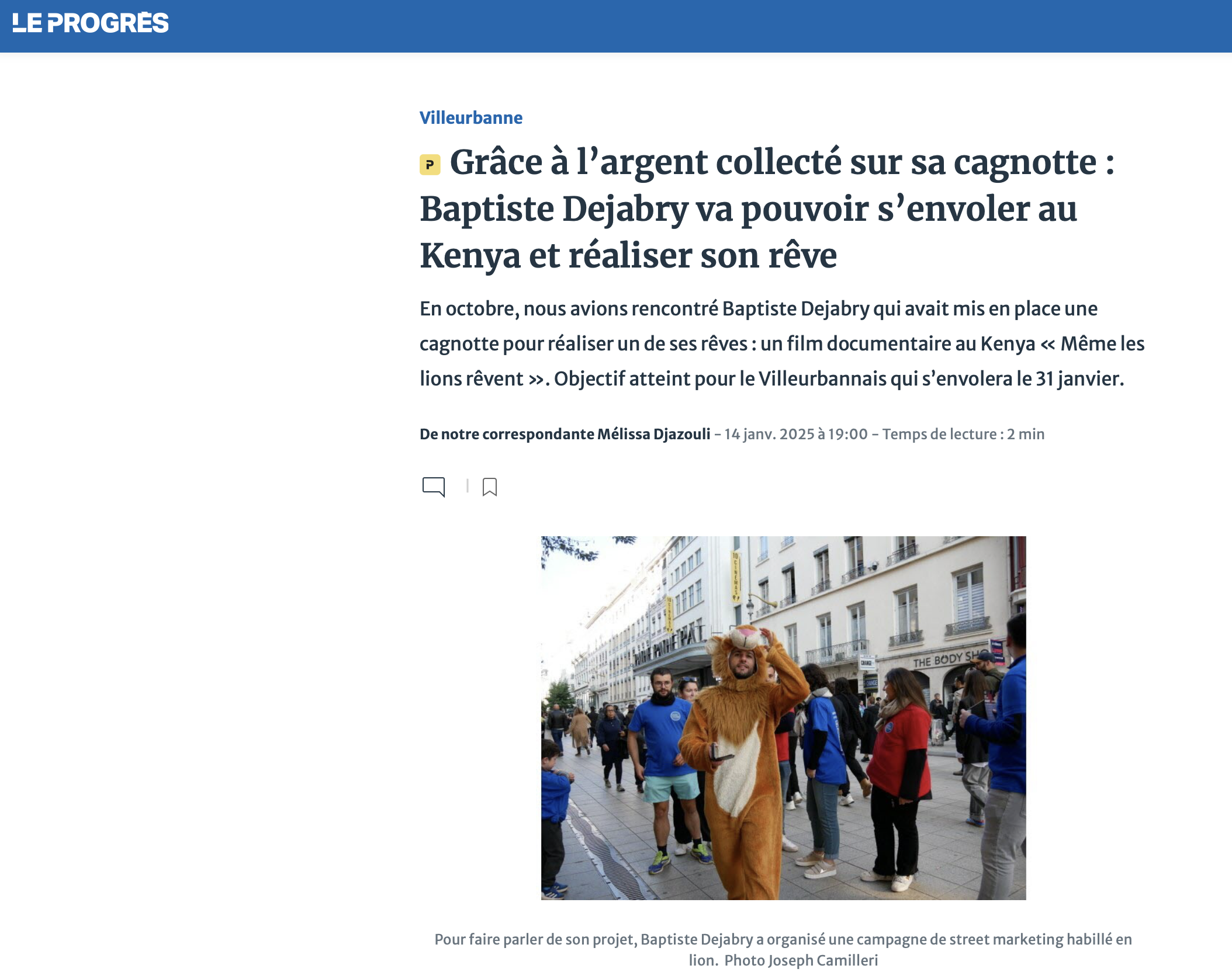 Même les lions rêvent (mon premier film 🎬) - Ulule