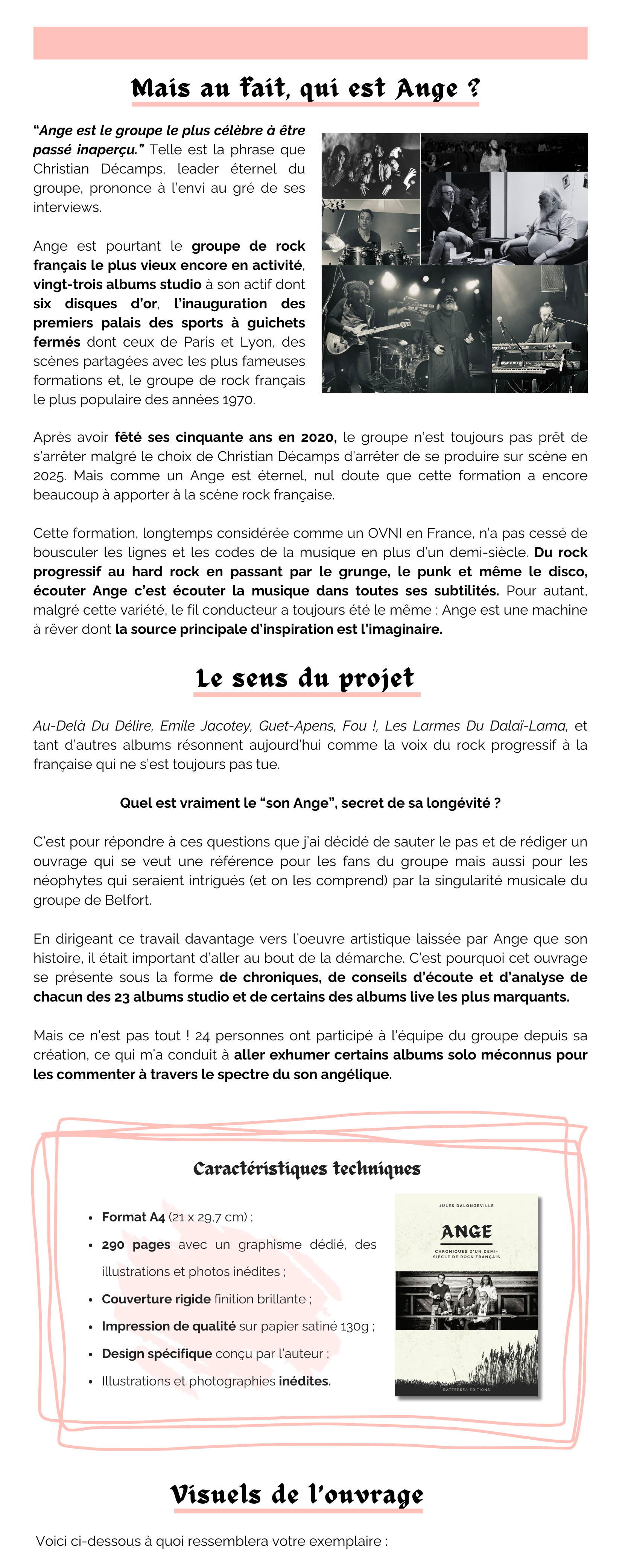 Livre "ANGE - Chroniques d'un demi-siècle de rock français"