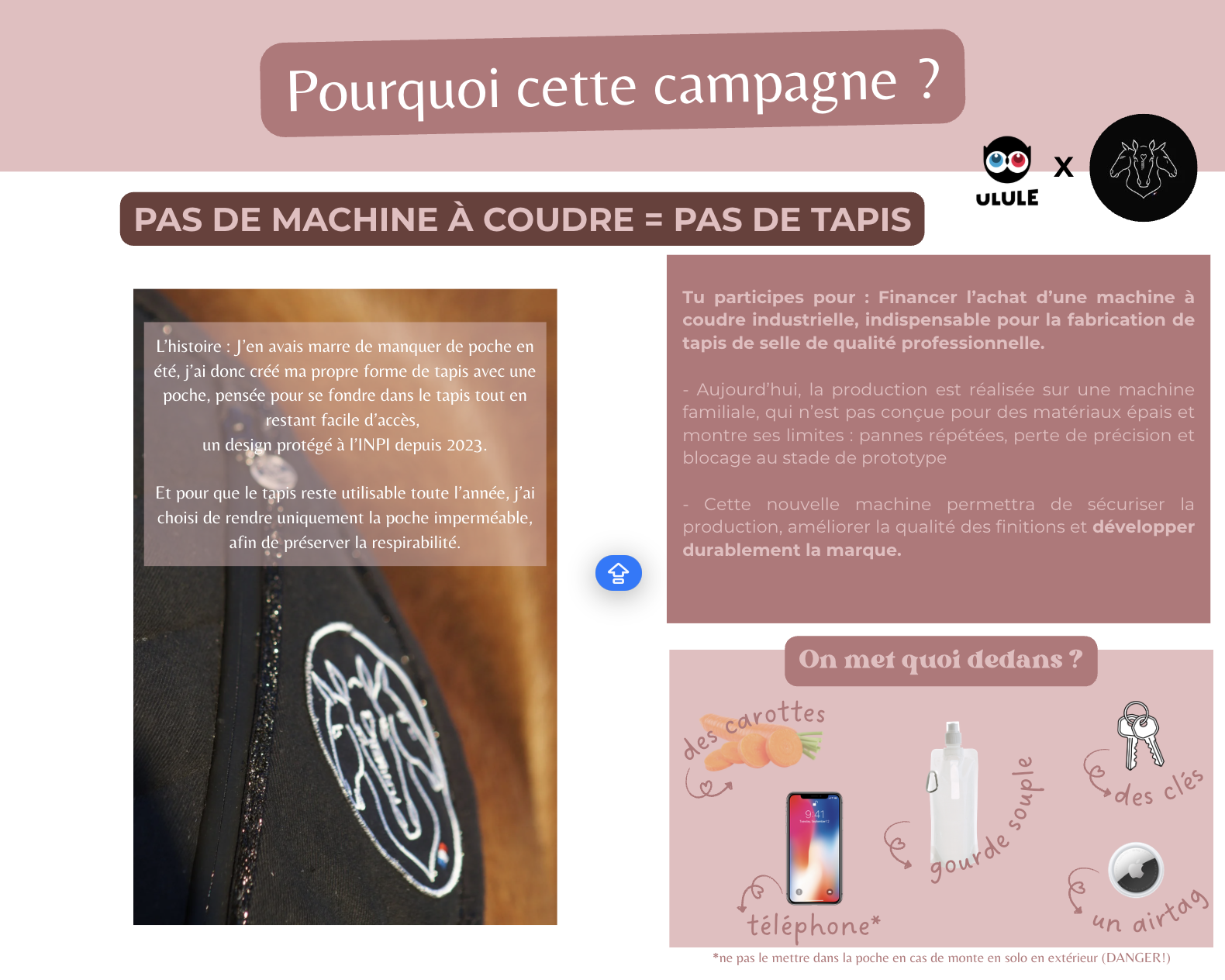 FLEHMEN - Lancement tapis de selle à poche imperméable - Ulule