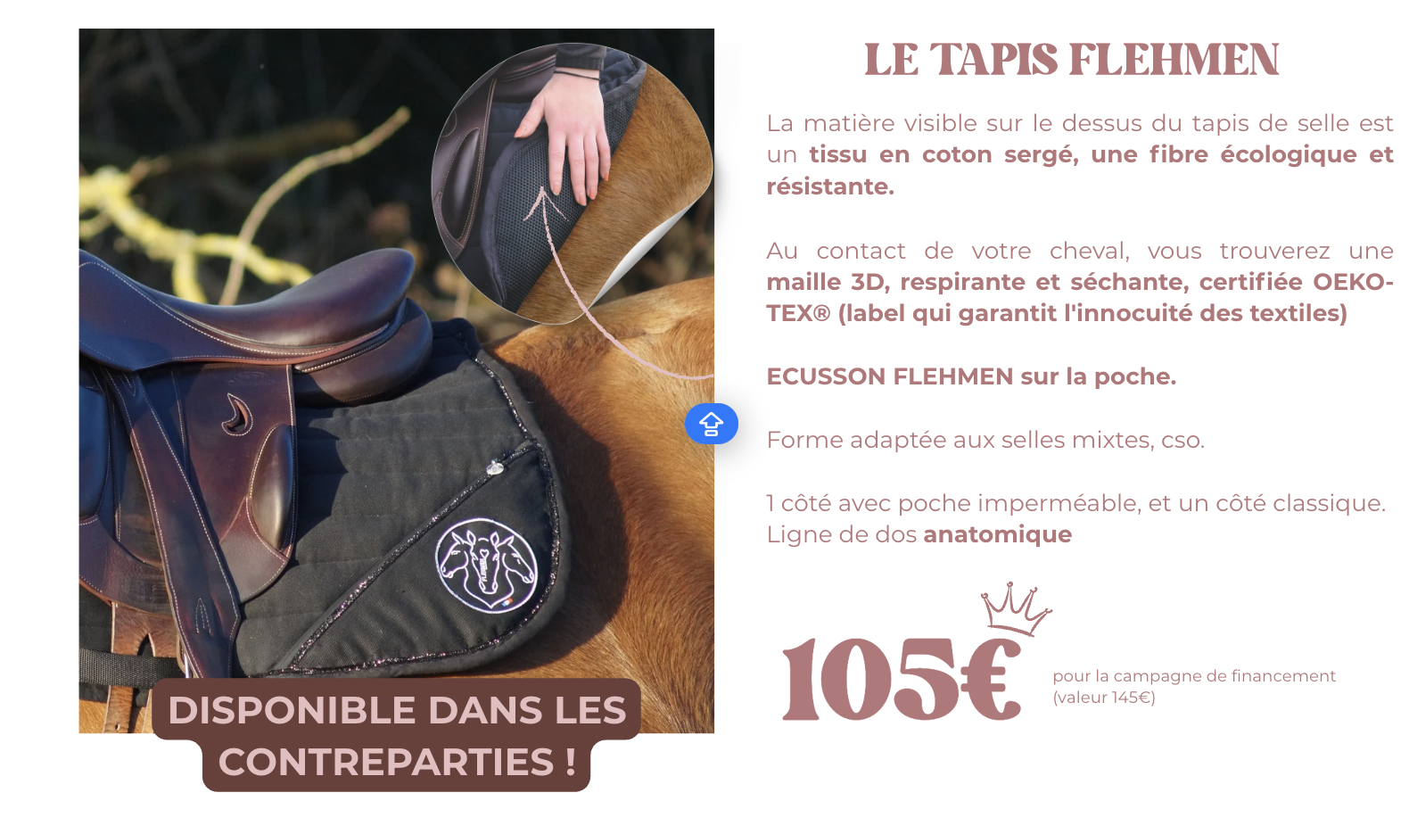 FLEHMEN - Lancement tapis de selle à poche imperméable - Ulule