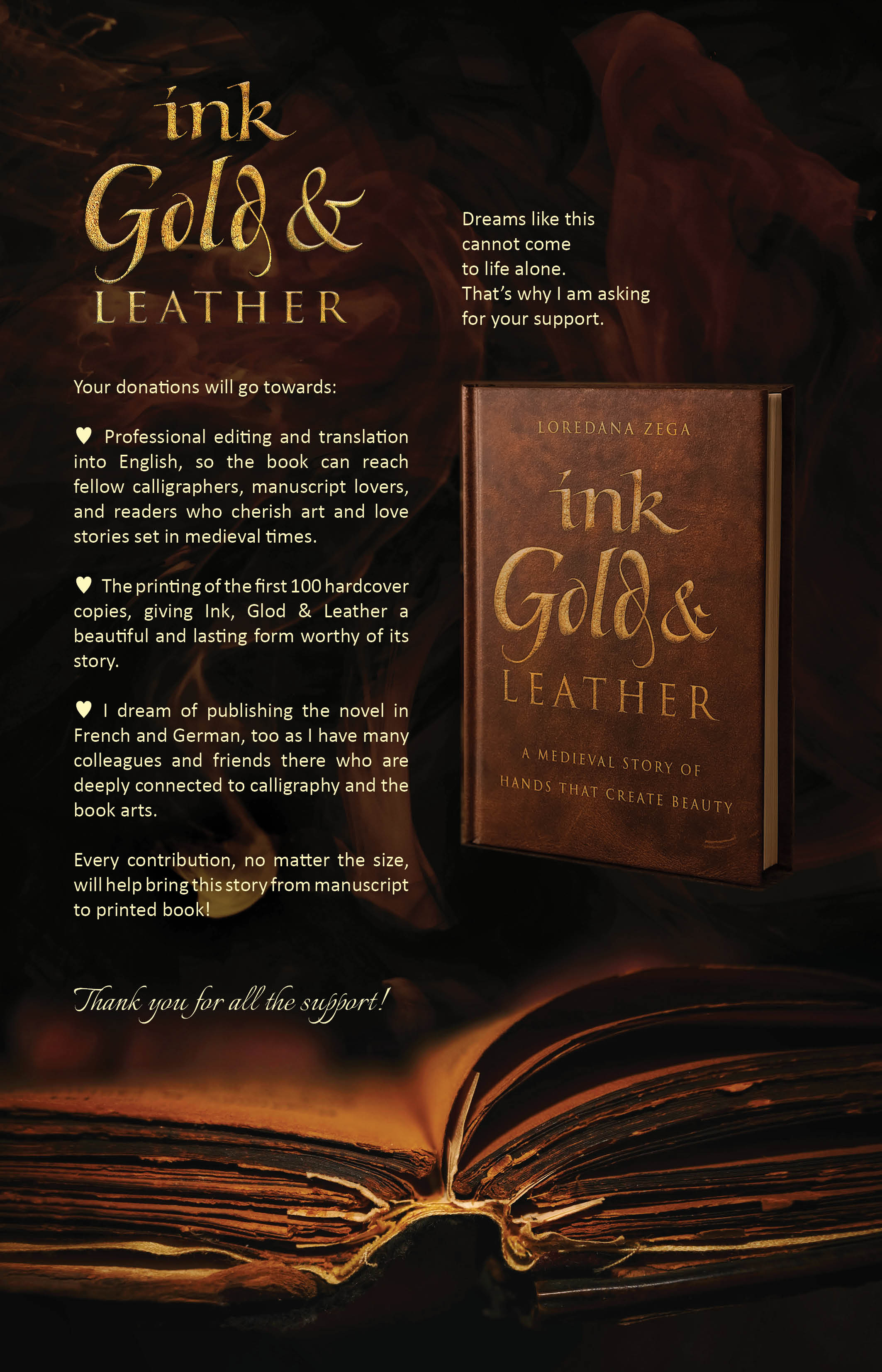 Ink, Gold & Leather — Let's Bring This Novel to Life!