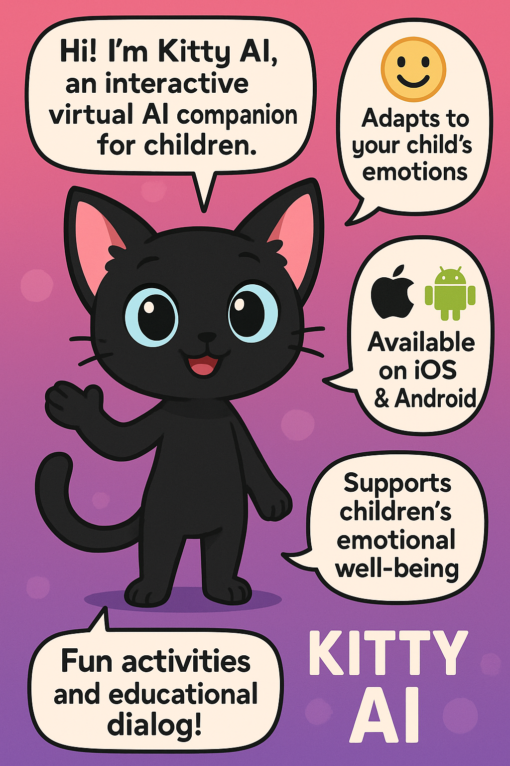 KittyAI - Virtual Friend: iOS, Android - Ulule
