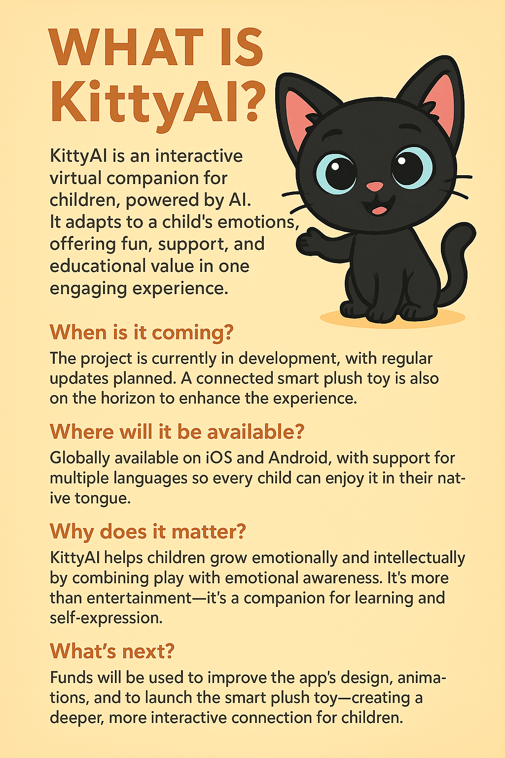 KittyAI - Virtual Friend: iOS, Android - Ulule