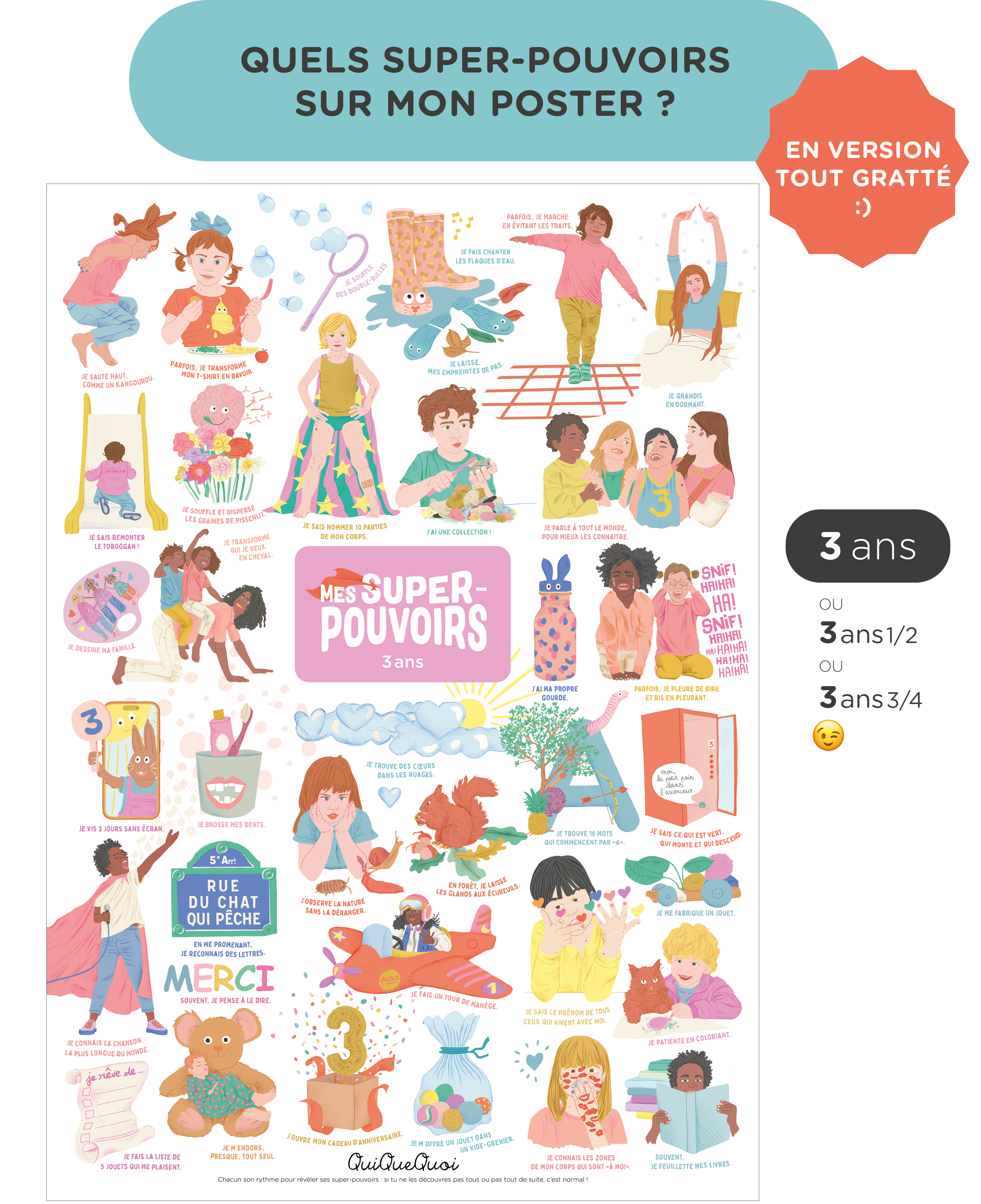 Le poster qui révèle les super-pouvoirs de votre enfant ! - Ulule