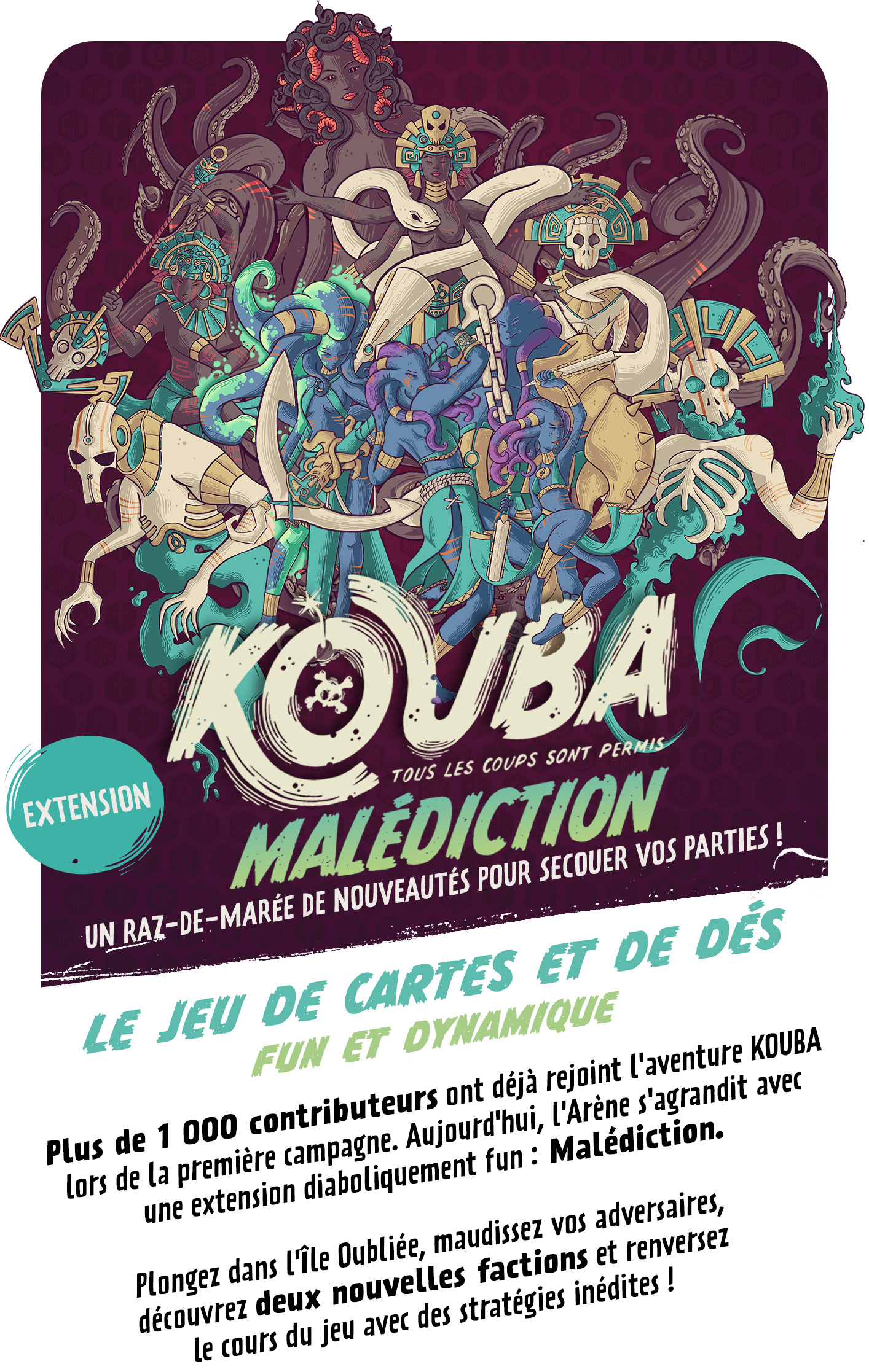 KOUBA MALÉDICTION ! le jeu de cartes et de dés épique