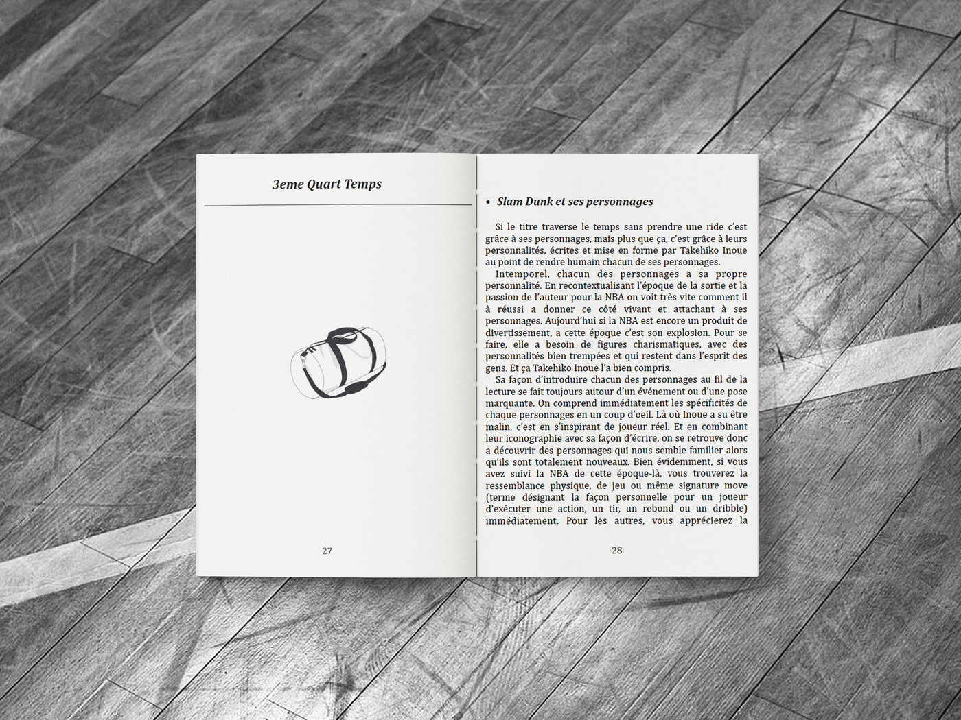 Slam Dunk - Un regard depuis le banc.