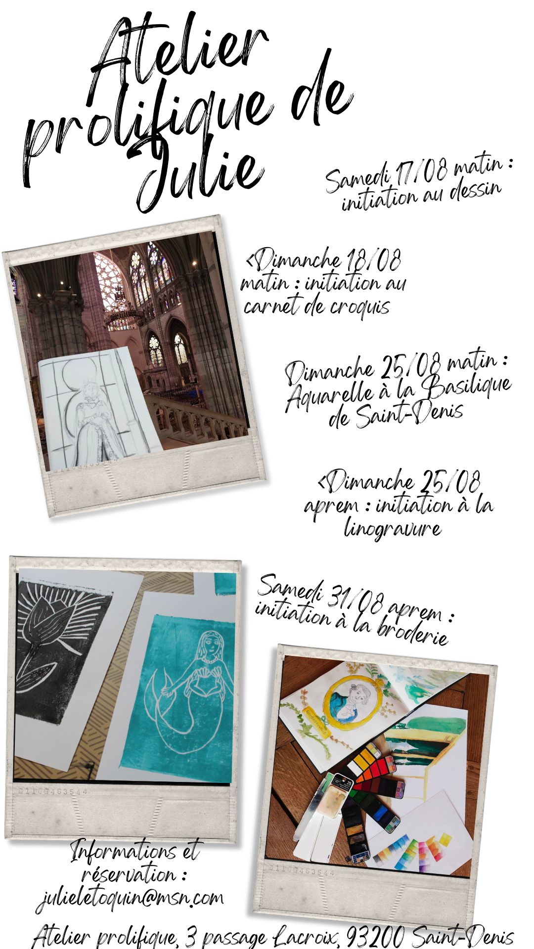 L'Atelier prolifique de Julie ! - Ulule