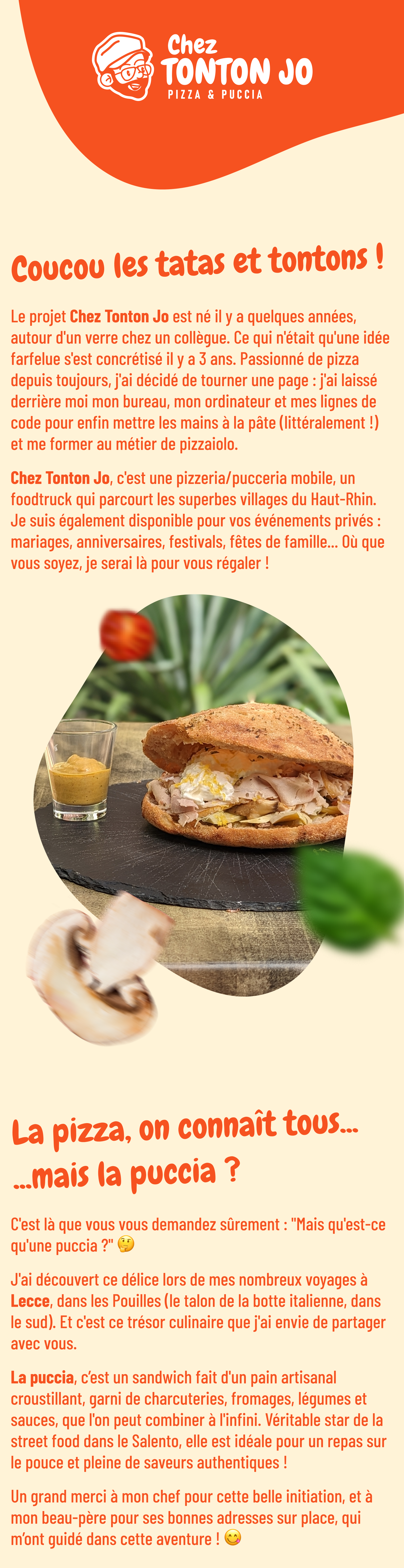 Chez TonTon Jo, foodtruck pizza & puccia dans le Haut-Rhin