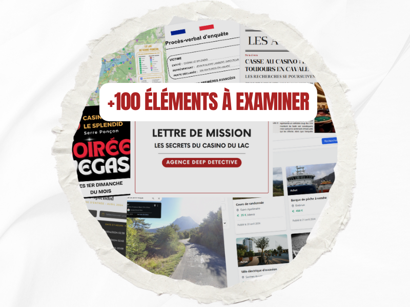 Jeu d'enquête Deep Detective
