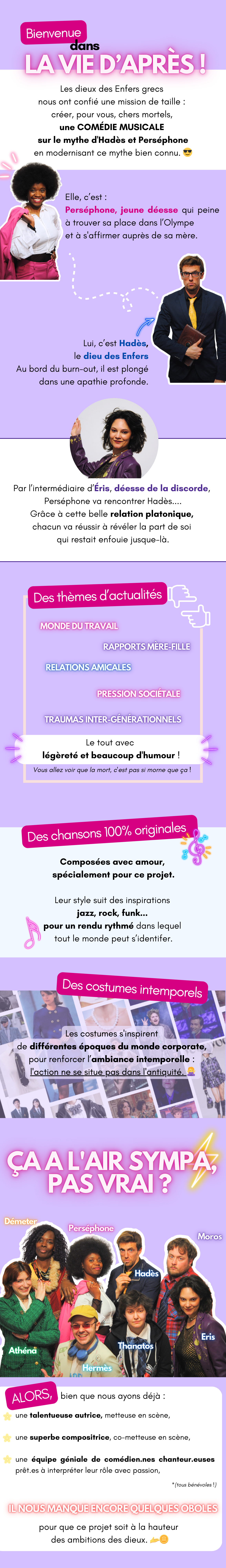COMÉDIE MUSICALE SUR PERSÉPHONE & HADÈS