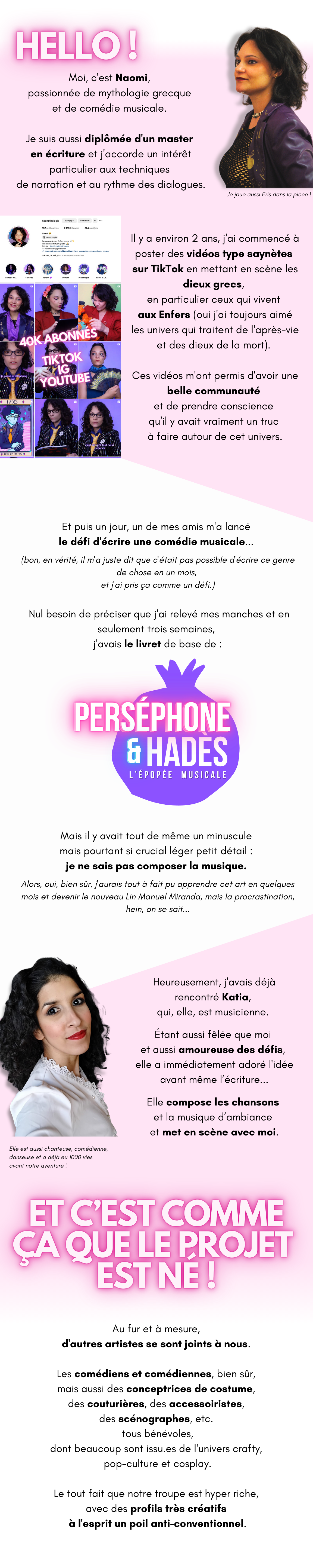 COMÉDIE MUSICALE SUR PERSÉPHONE & HADÈS