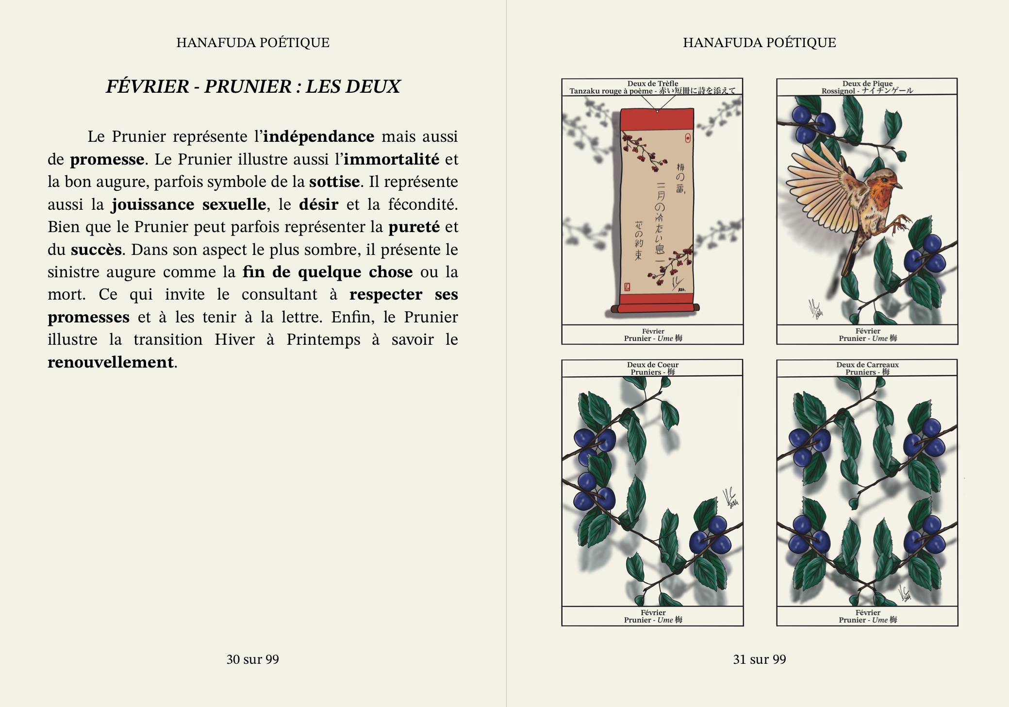 Oracle Hanafuda Poétique - Ulule