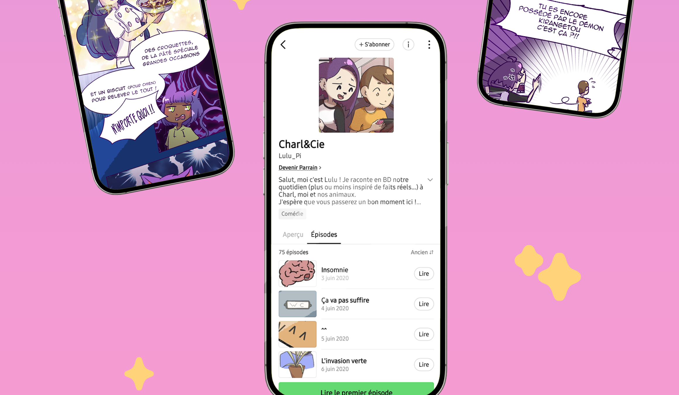 Webtoon Charl&cie - édition reliée