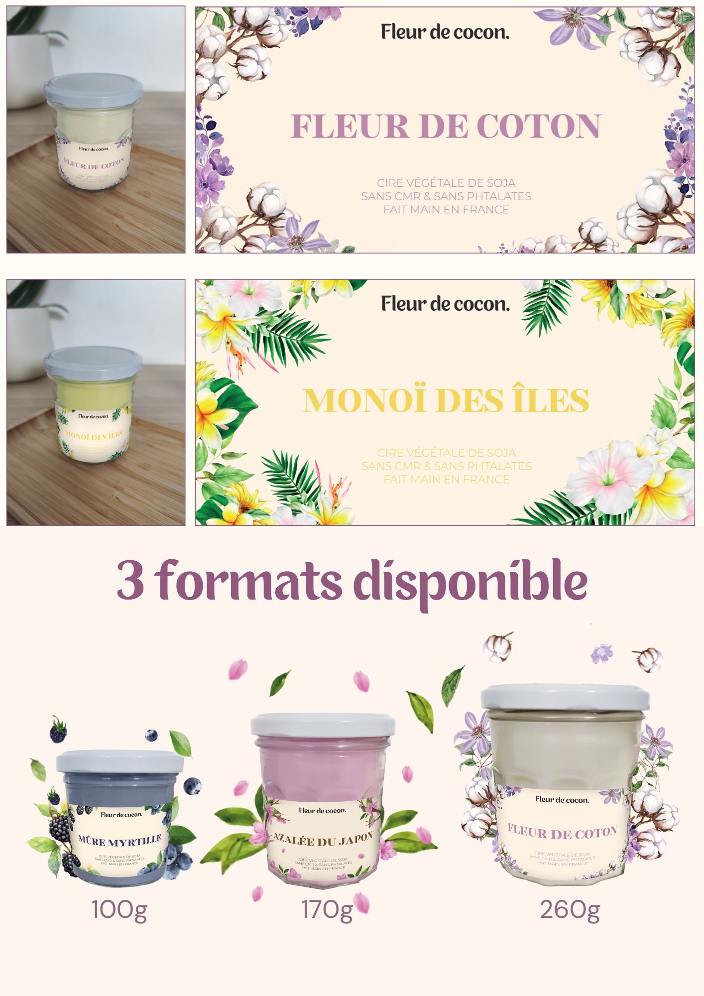 Fleur de Cocon - Bougies artisanales et écologiques