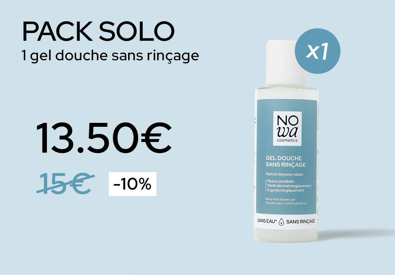 NOWA NO WATER, la douche sans eau