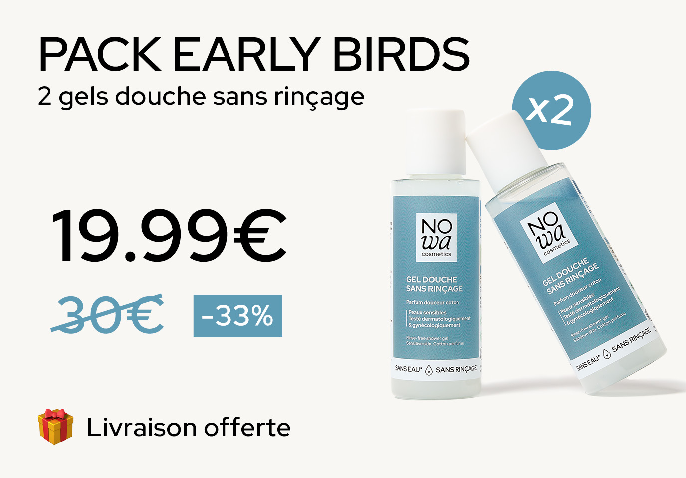 NOWA NO WATER, la douche sans eau